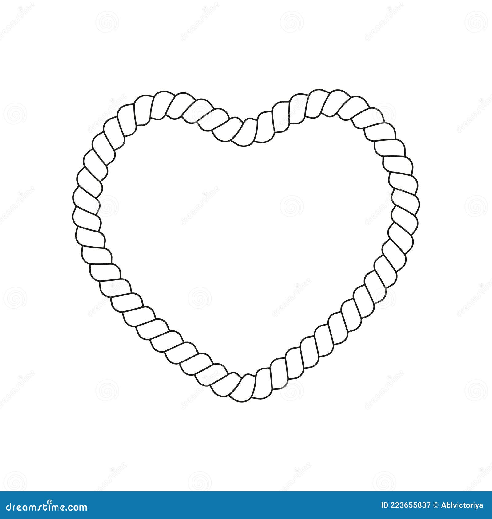Rope Heart Vector