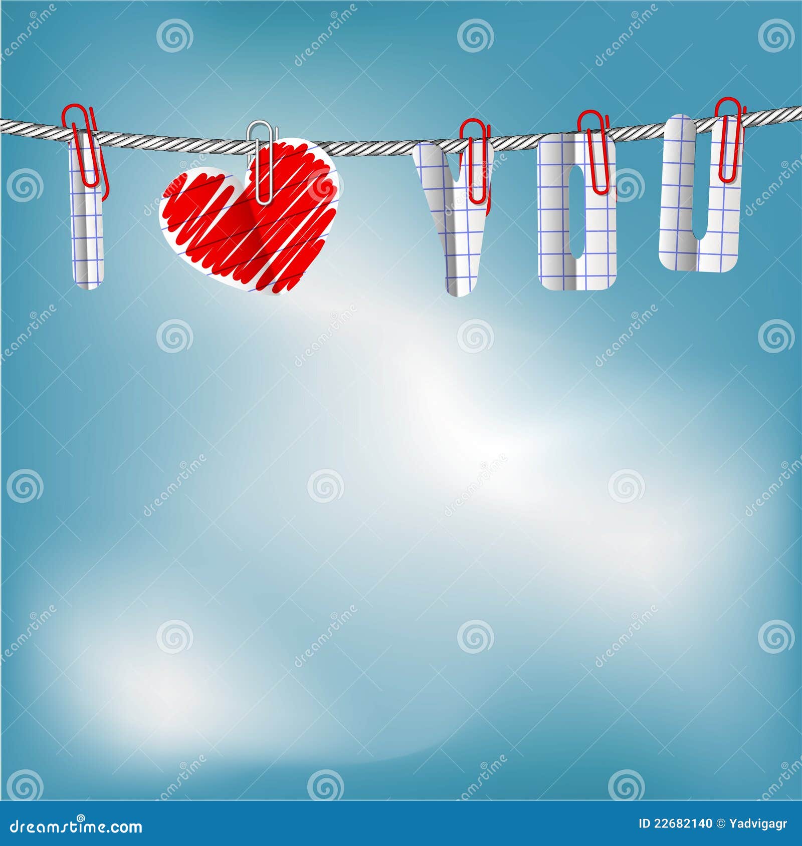 Paperclip Heart Concept Vector Symbol Icon Or Logo | CartoonDealer.com ...