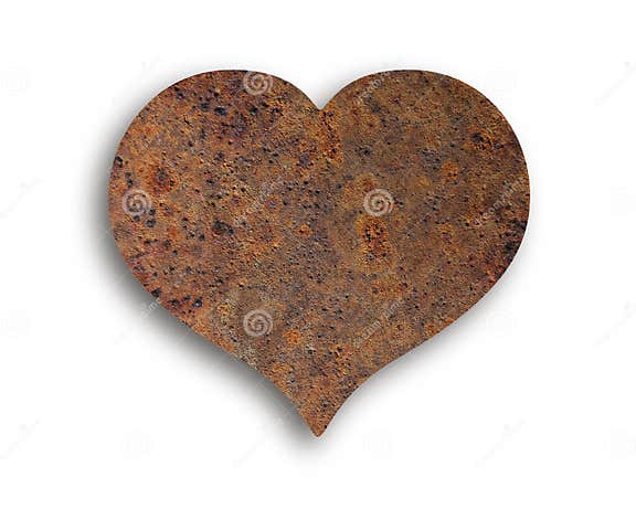 Heart of rust stock image. Image of rusty, structure - 51324139