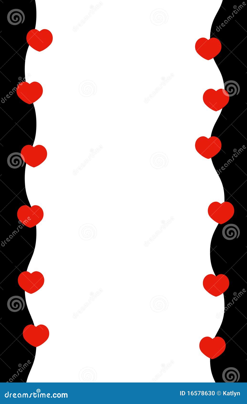 Hearts & Border stock illustration. Illustration of heart - 16578630