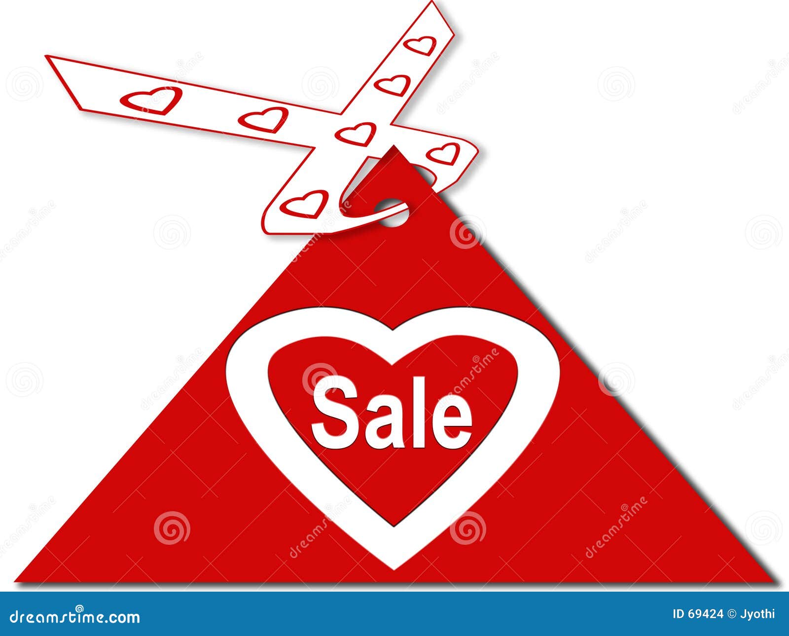 Heart sale stock illustration. Illustration of unique, triangle - 69424