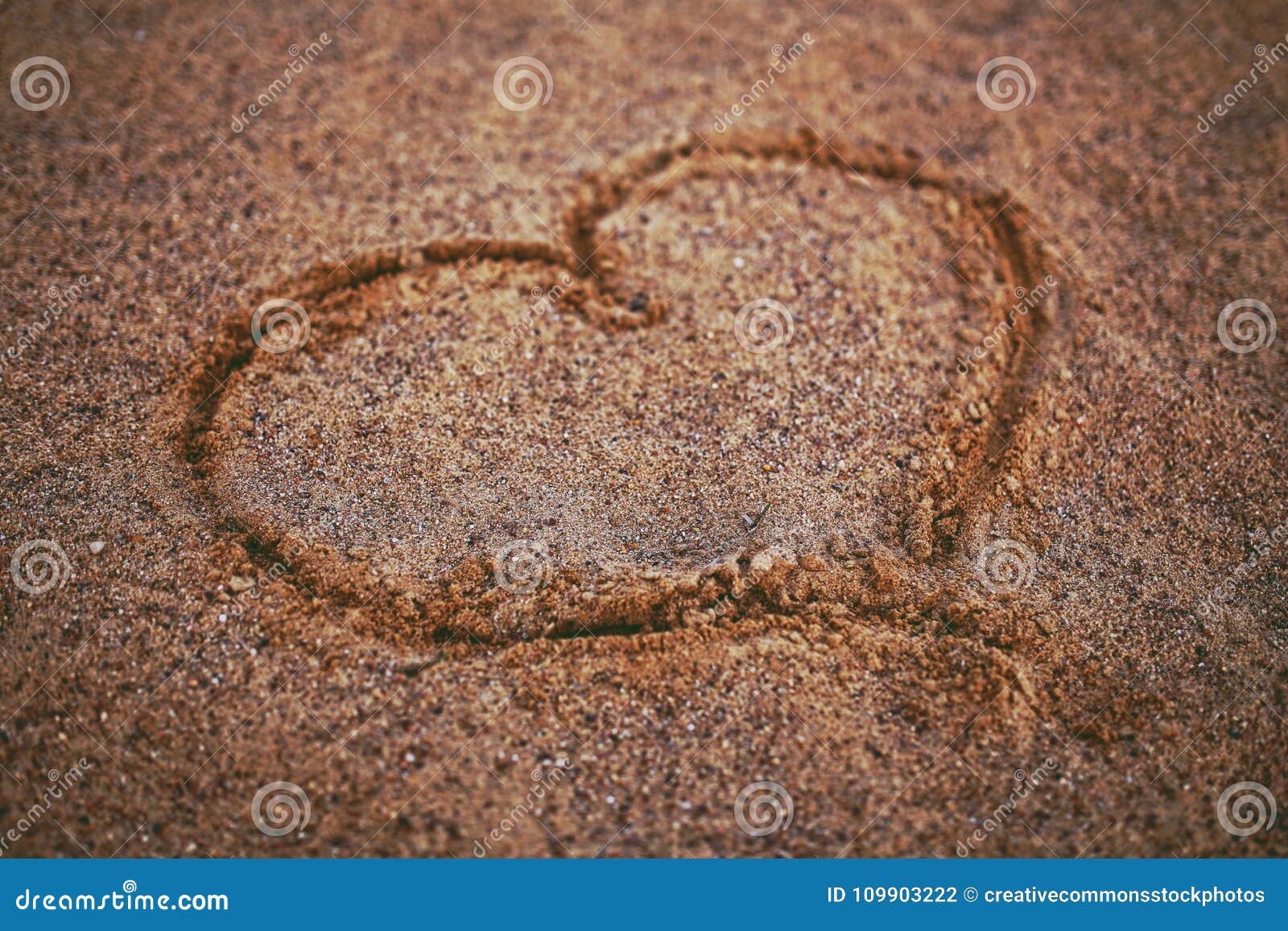 Heart On The Sand Picture. Image: 109903222