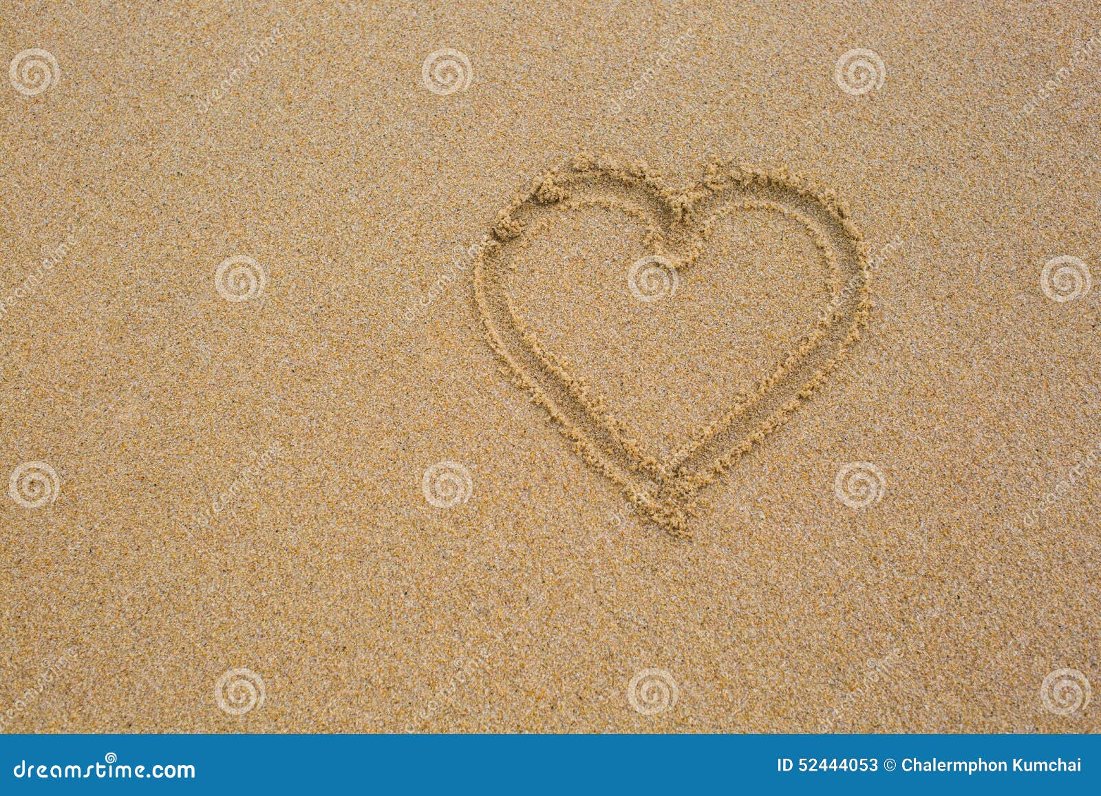 Heart in the sand stock image. Image of romantic, honey - 52444053