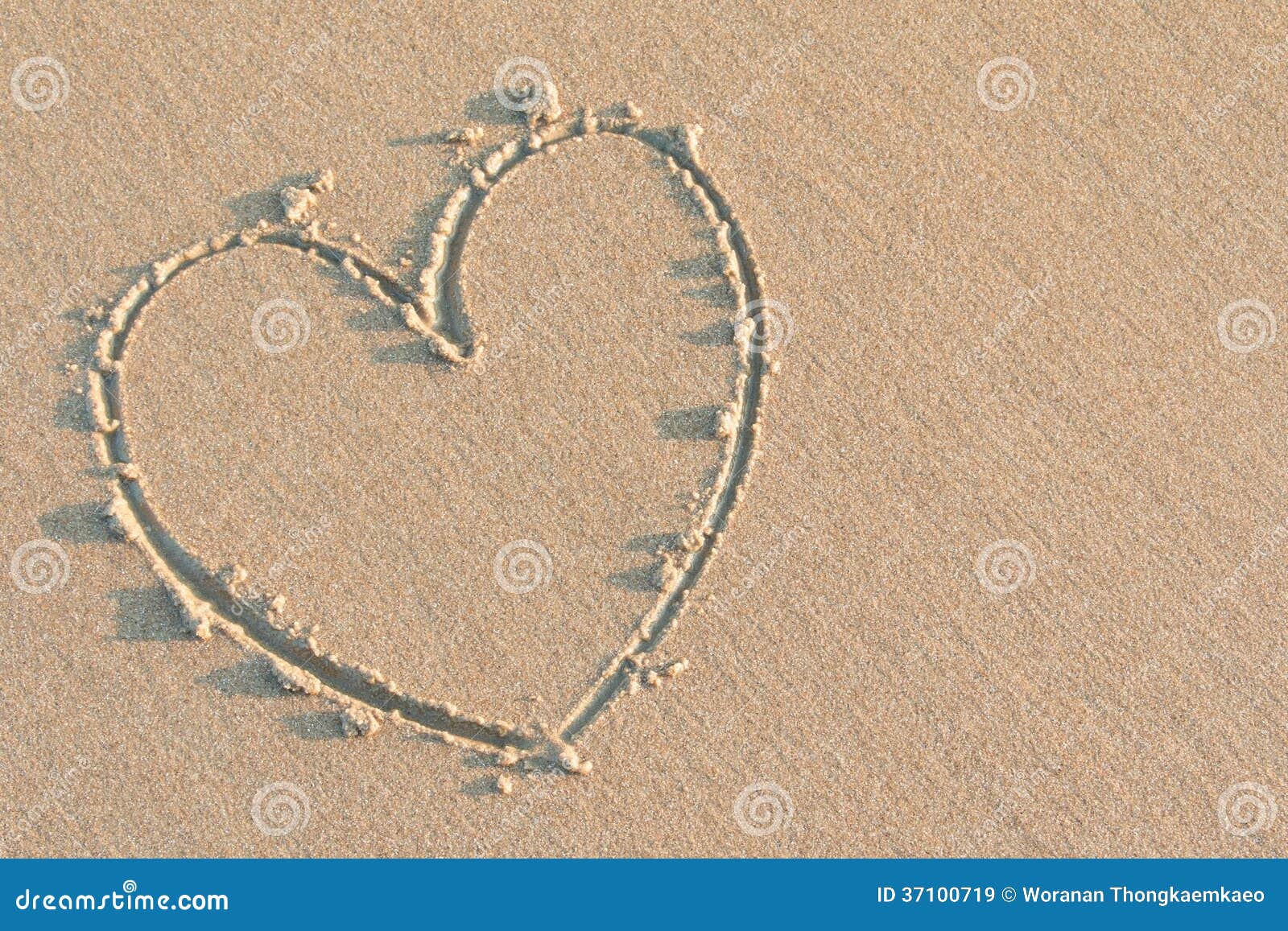 Heart on sand stock image. Image of texture, concept - 37100719
