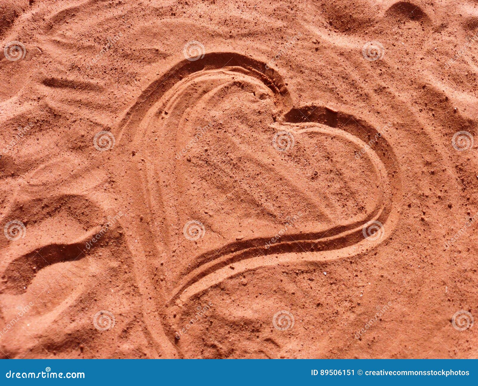 Heart In Sand Picture. Image: 89506151