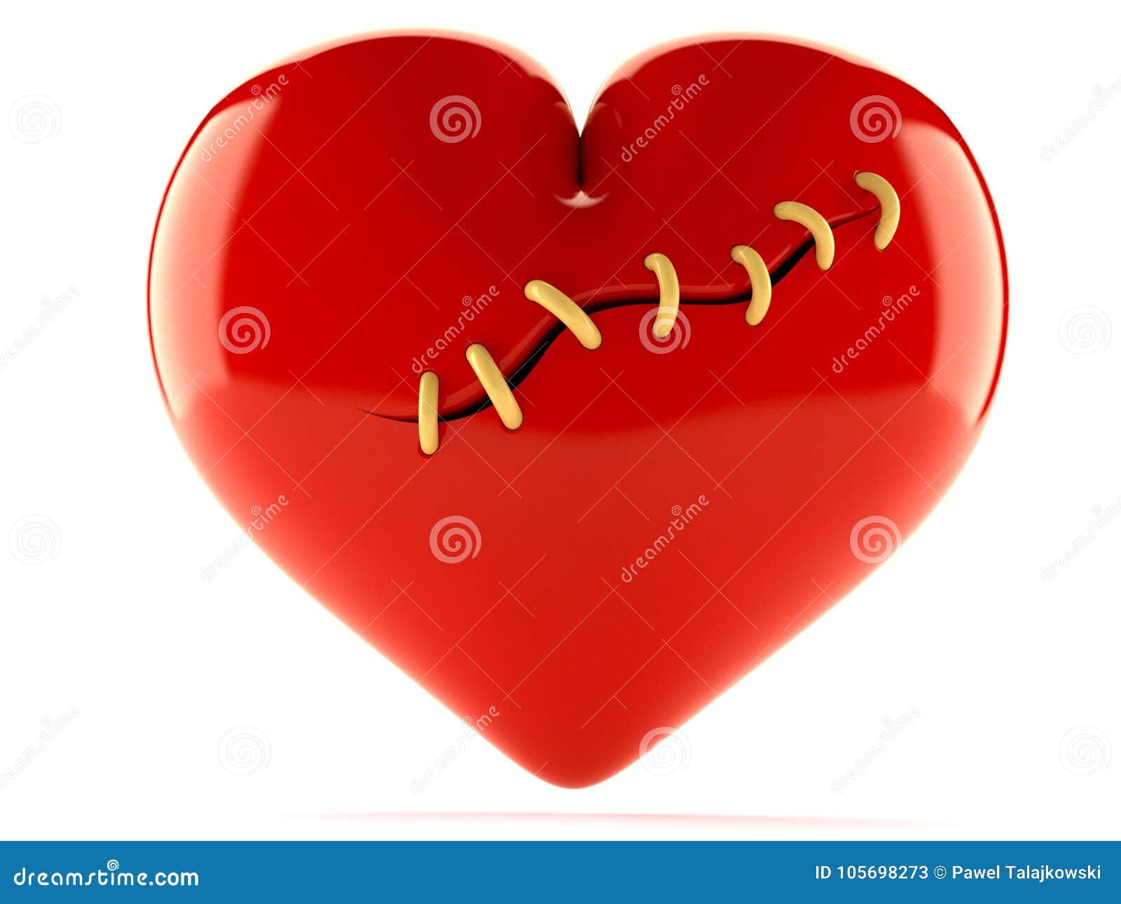 Heart With Scar Royalty-Free Stock Photography | CartoonDealer.com ...