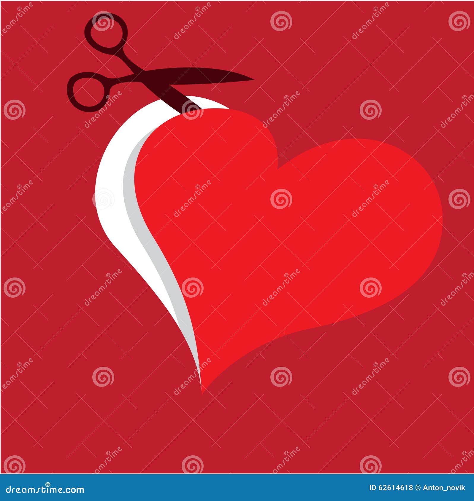 Heart With Scissors Stock Illustration | CartoonDealer.com #158318641