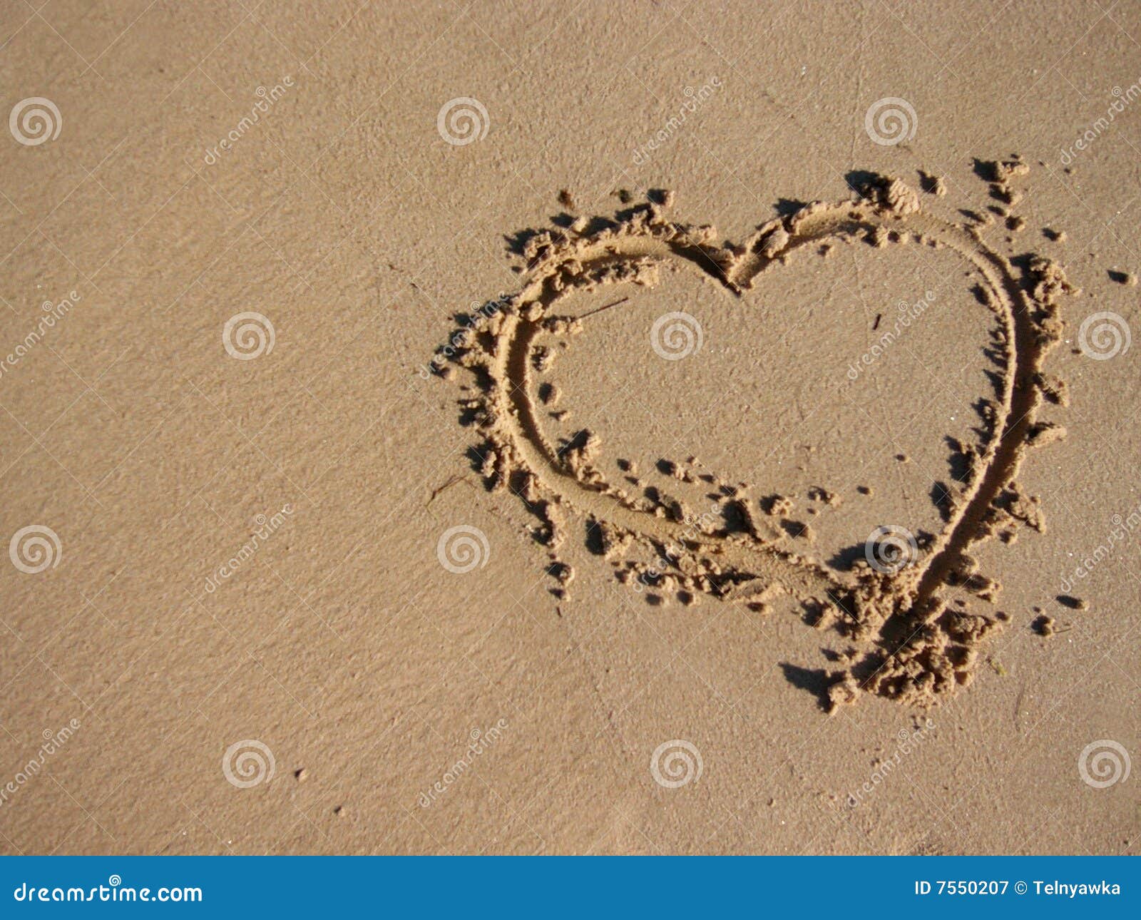 Heart Scratched into the Sand Stock Image - Image of beach, outdoors ...
