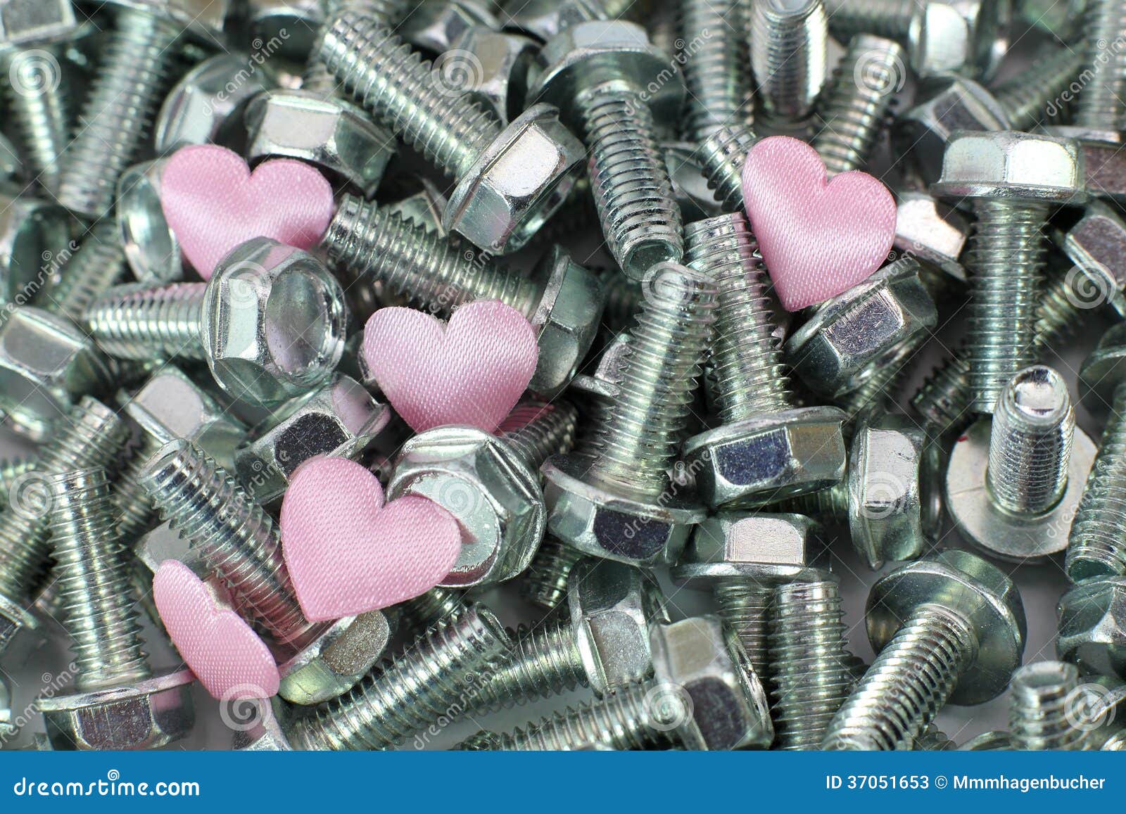 Heart in screws stock image. Image of head, steel, material - 37051653
