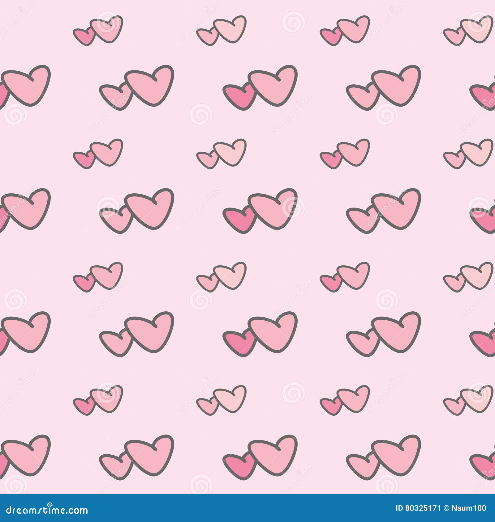 Heart seamless pattern stock vector. Illustration of romantic - 80325171