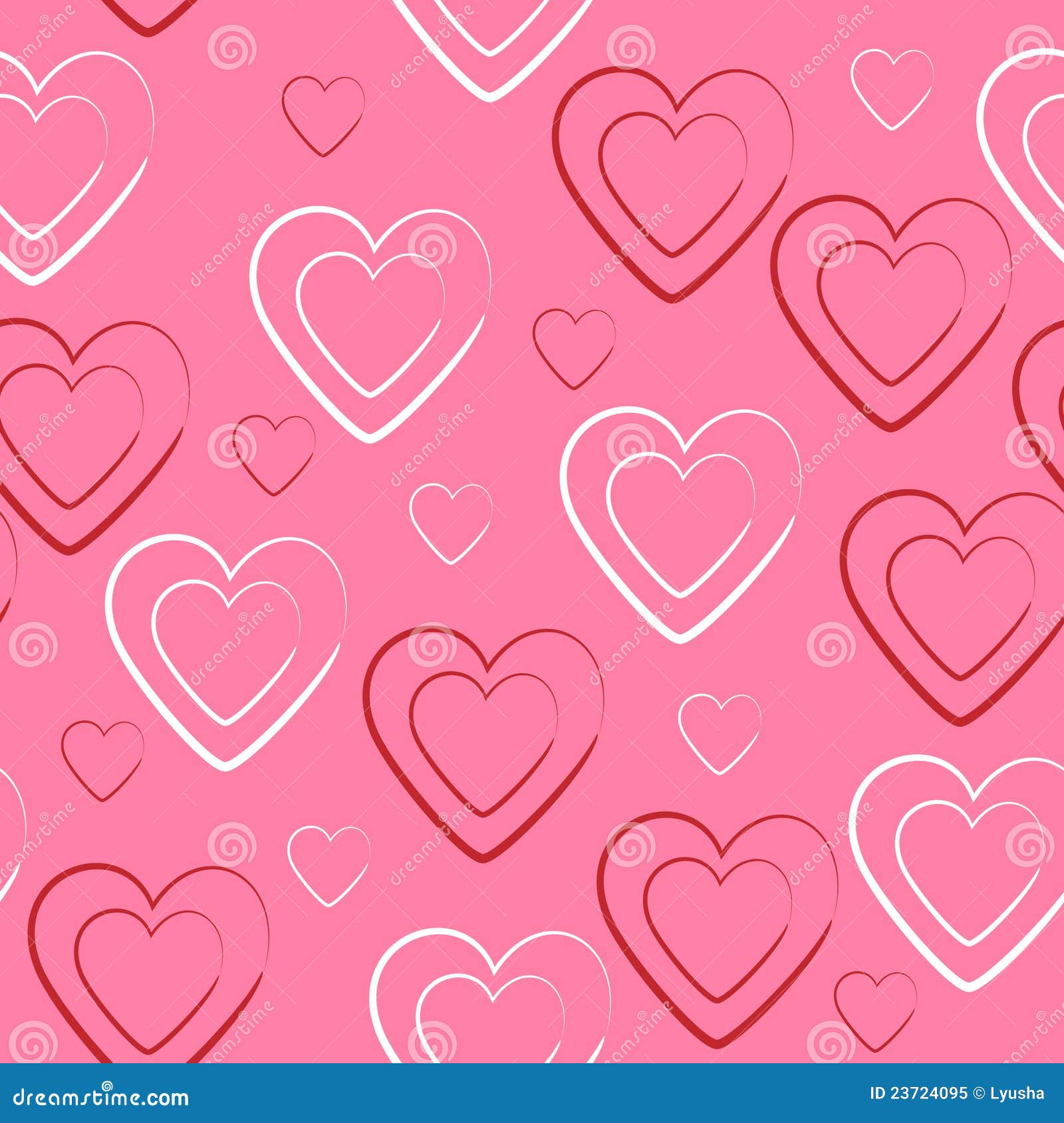 Heart Seamless Texture and Background Stock Vector - Illustration of ...