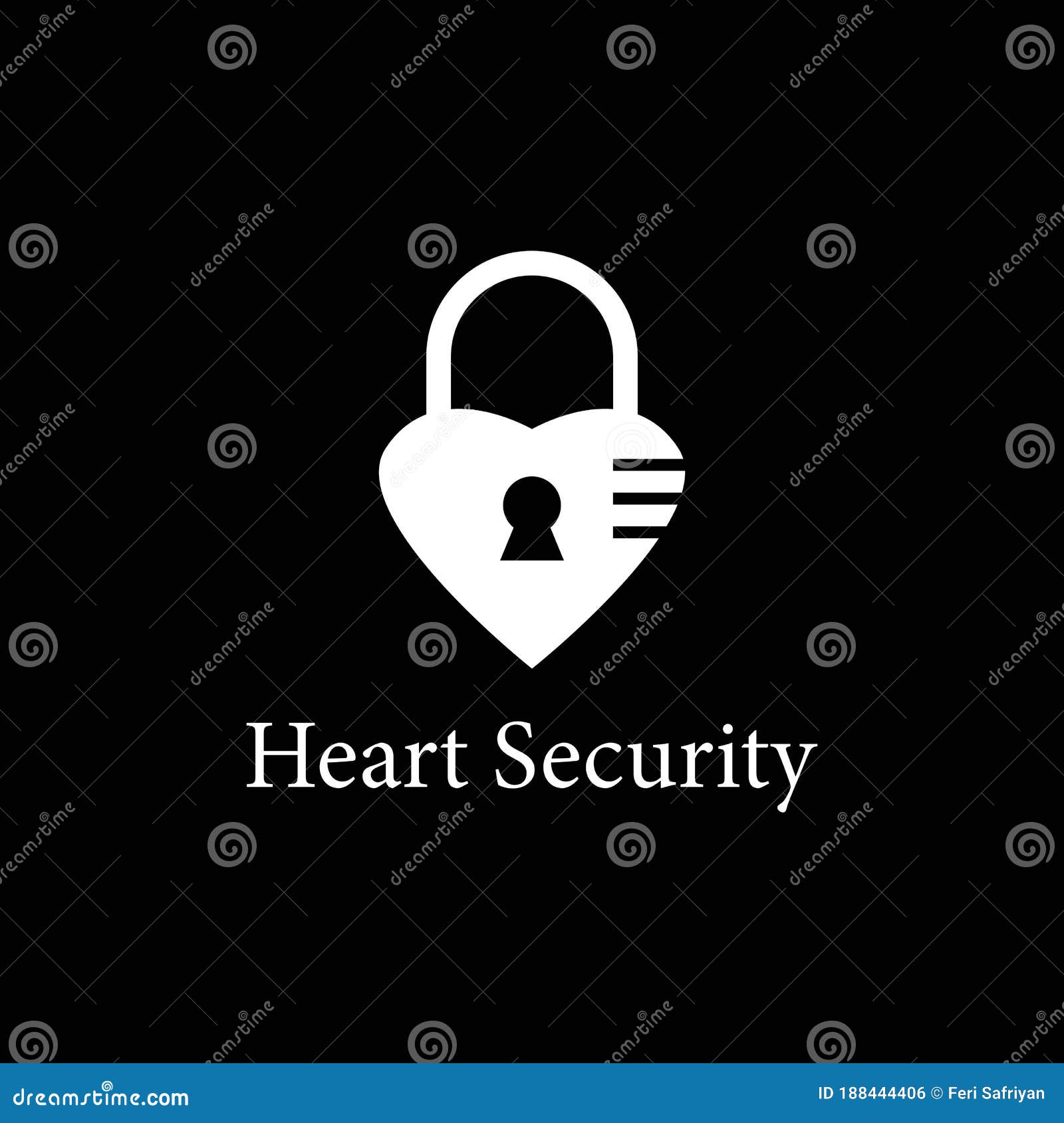 Heart Security Logo Template Stock Vector - Illustration of secure ...