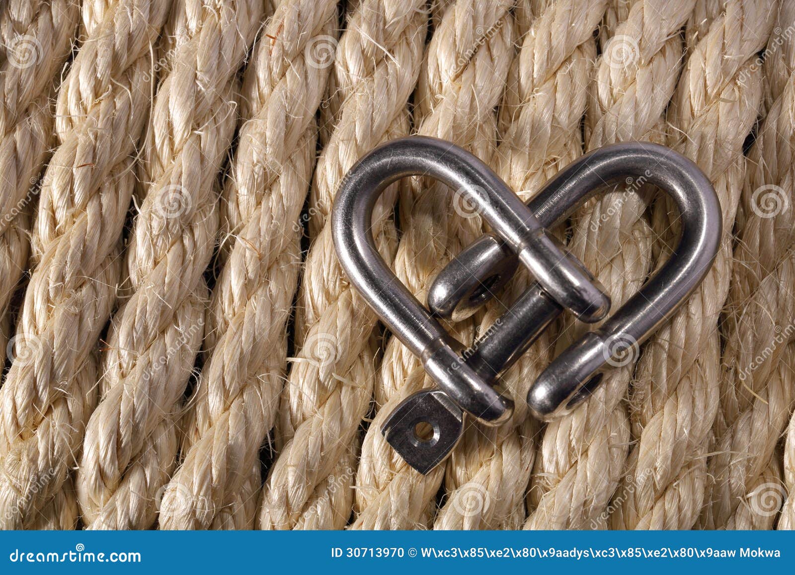 Heart of shackle stock photo. Image of detail, stainless - 30713970