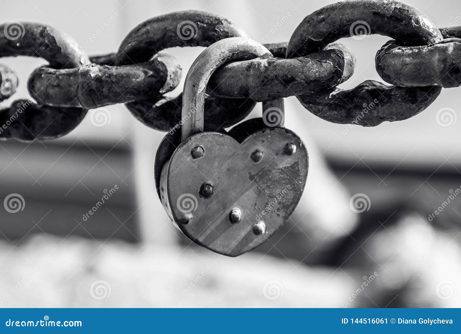 Heart and Shackles. Love Chains. Closed Heart Stock Image - Image of ...