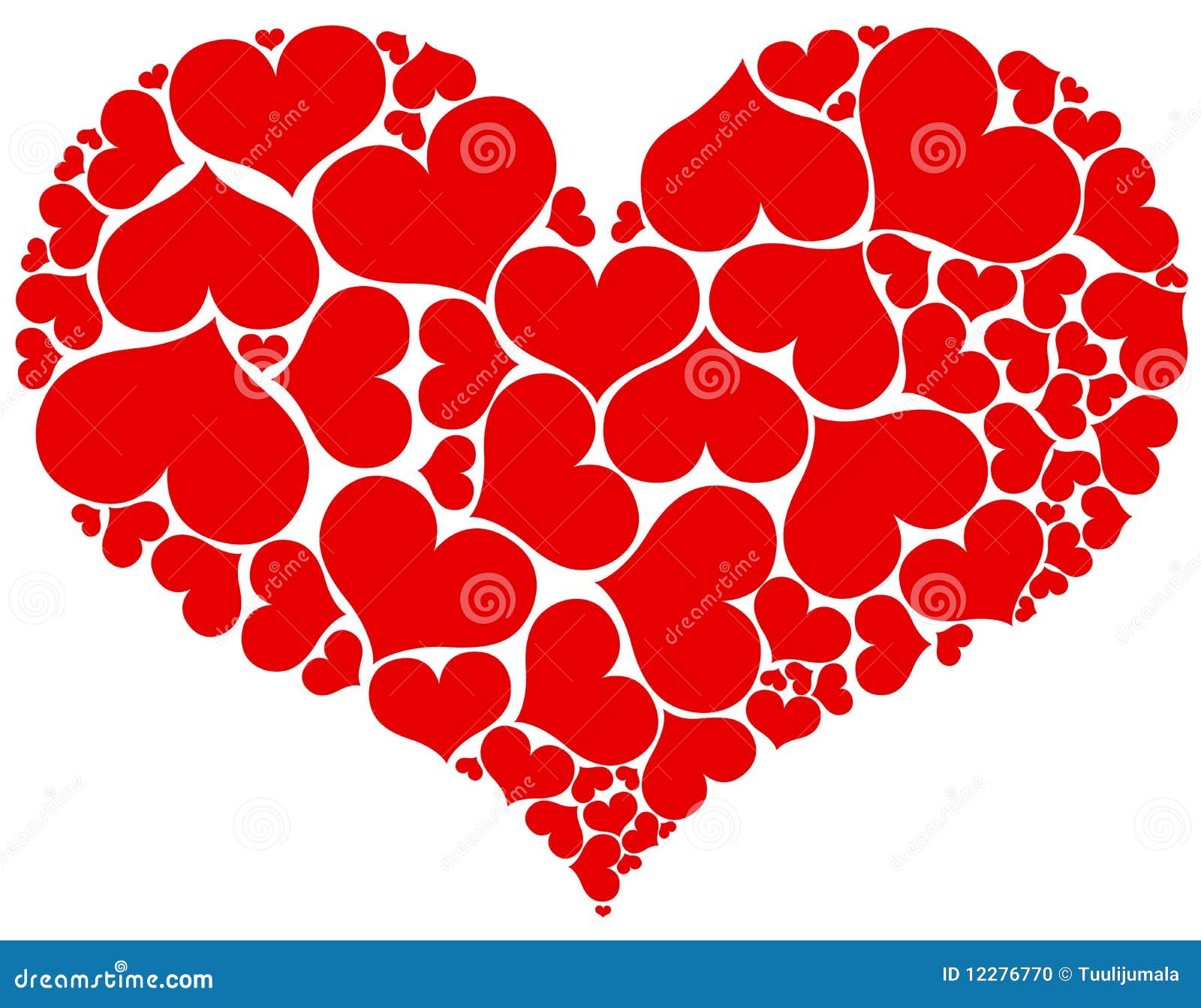 Heart shape stock vector. Illustration of heart, card - 12276770