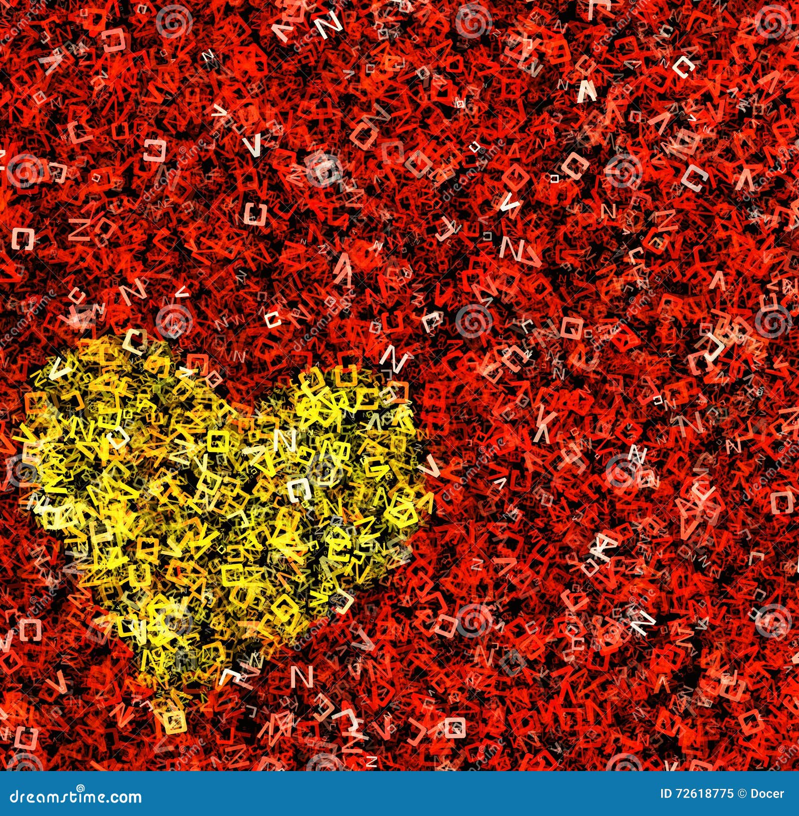 Heart Shape from Alphabet Symbol Stock Image - Image of loving, code ...