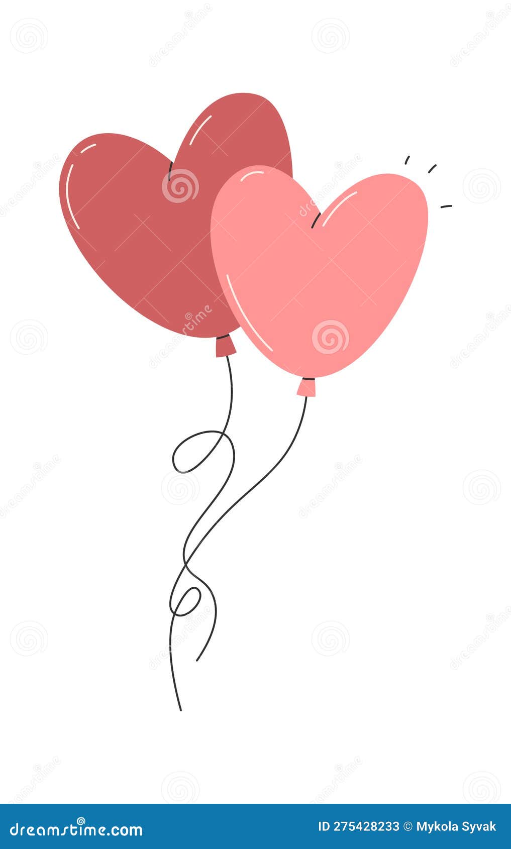 Heart Shape Balloons stock vector. Illustration of shape - 275428233