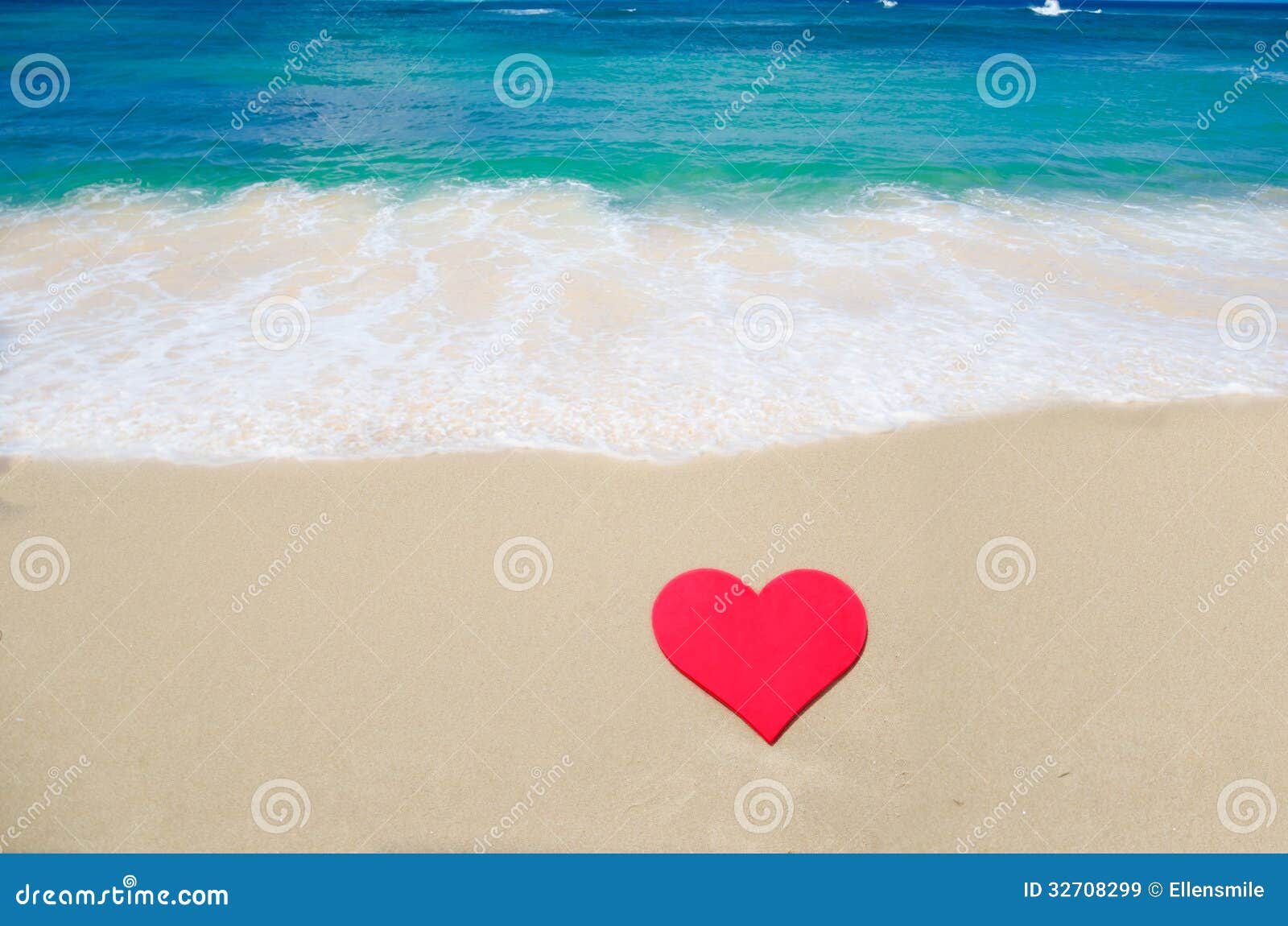 Heart shape on the beach stock image. Image of heart - 32708299