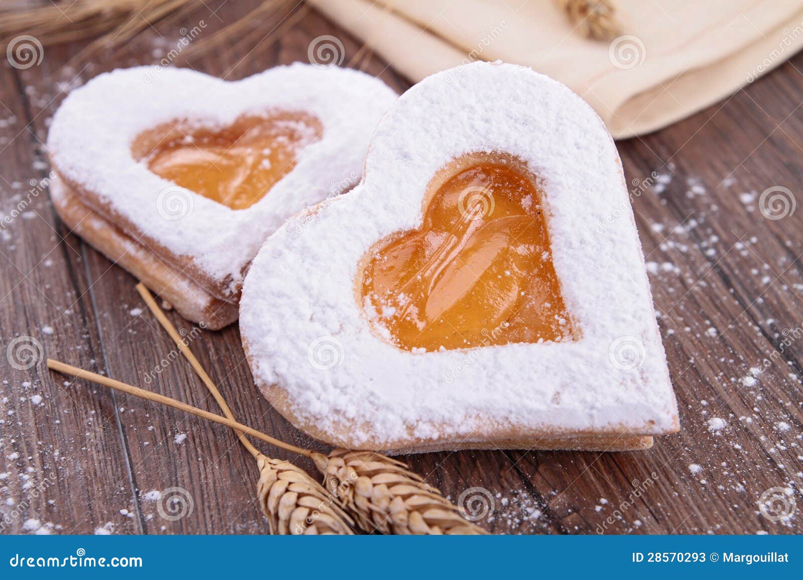 Heart shape biscuit stock image. Image of cake, cuisine - 28570293