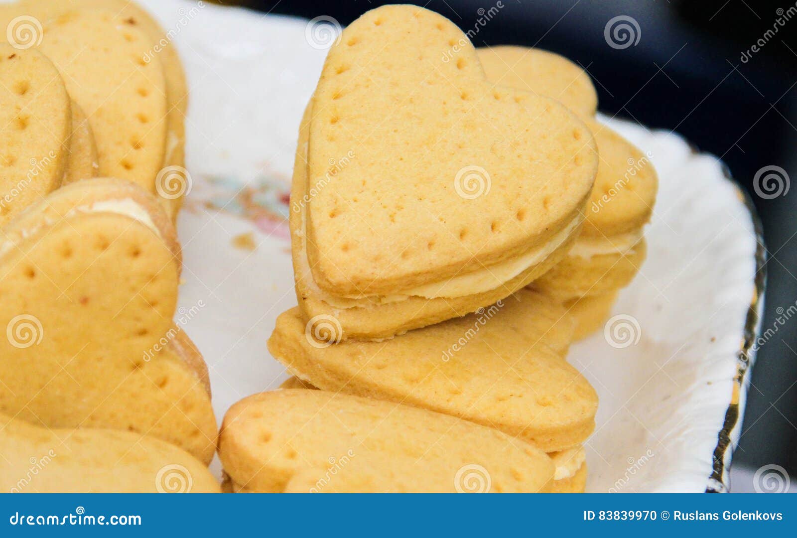 Heart shape biscuits stock photo. Image of cookie, object - 83839970