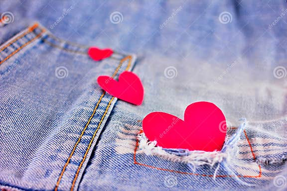 Heart Shape with Blue Jeans. Stock Image - Image of love, valentines ...