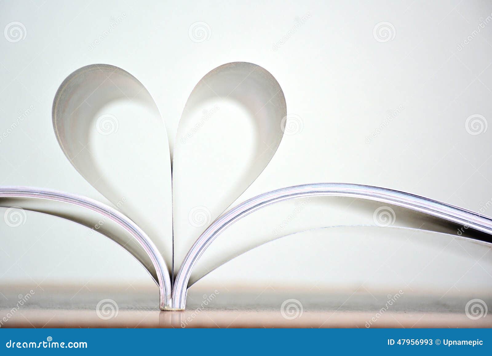 Heart Shape of Book Pages, Love Book. Stock Image - Image of happy ...