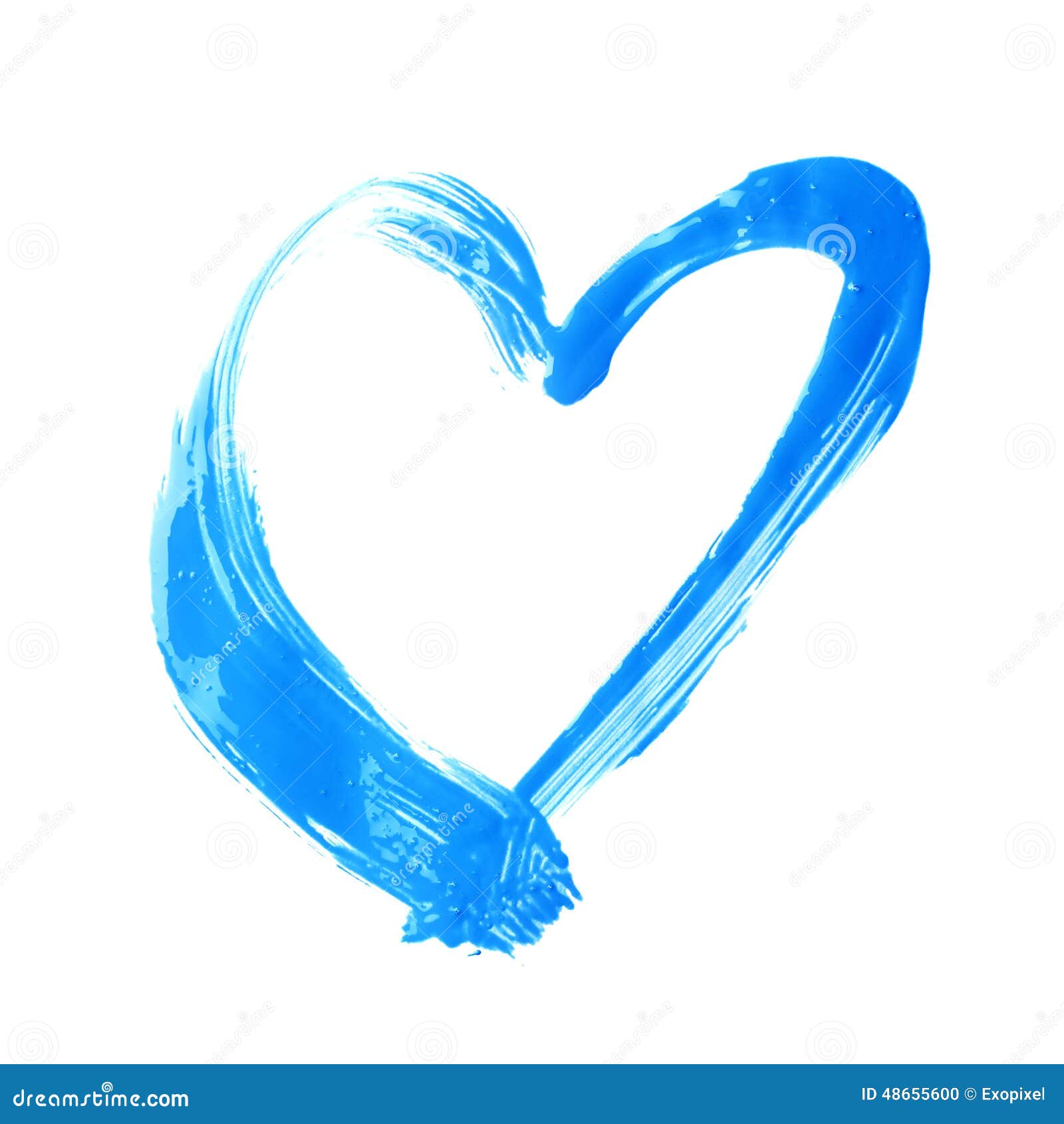 Heart Shape Brush Stroke Frame Stock Photo - Image of decoration ...