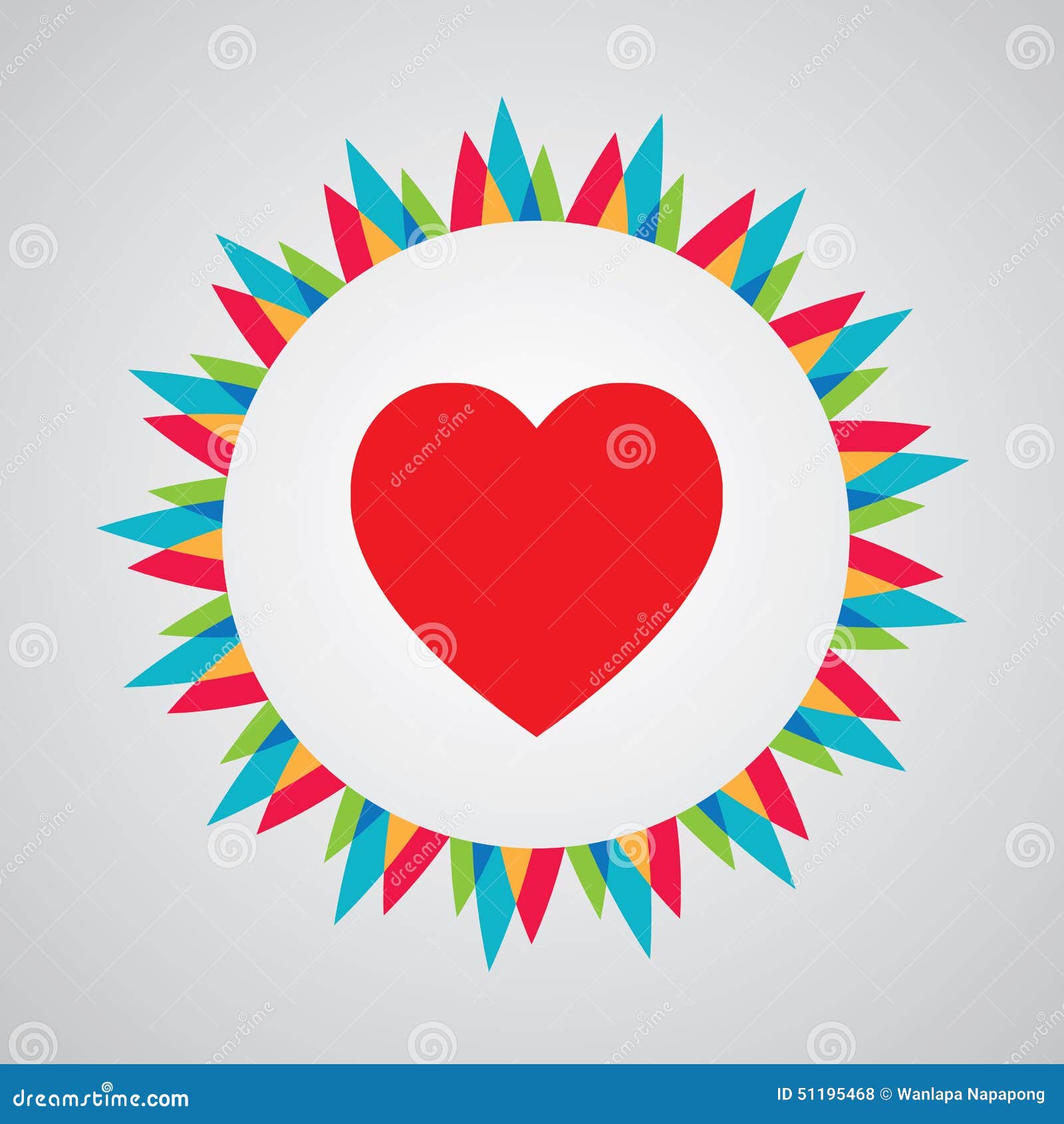 Heart shape card design stock vector. Illustration of message - 51195468