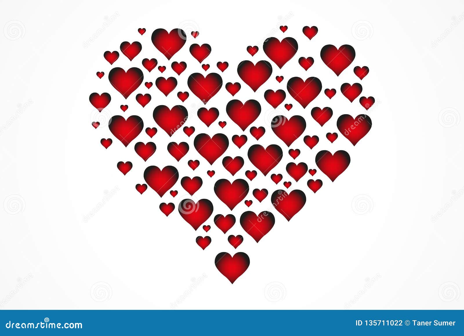 Heart Shape for Celebrations, Vector Stock Vector - Illustration of ...