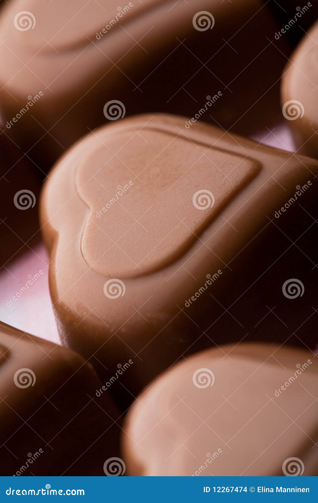 Heart shape chocolate stock photo. Image of macro, candy - 12267474