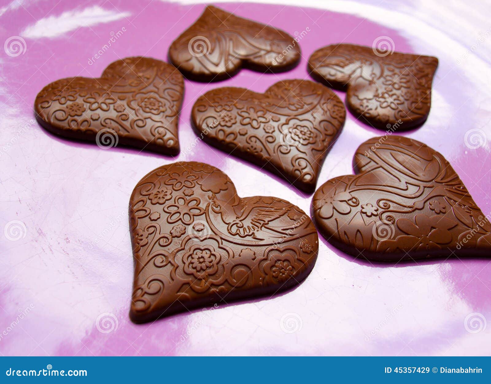 Heart-shape chocolate stock image. Image of valentine - 45357429