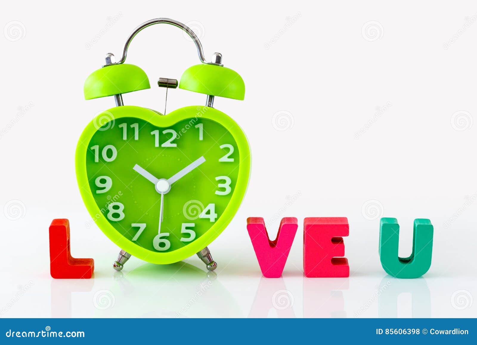 Heart Shape Clock with Wooden Alphabets Stock Photo - Image of colorful ...