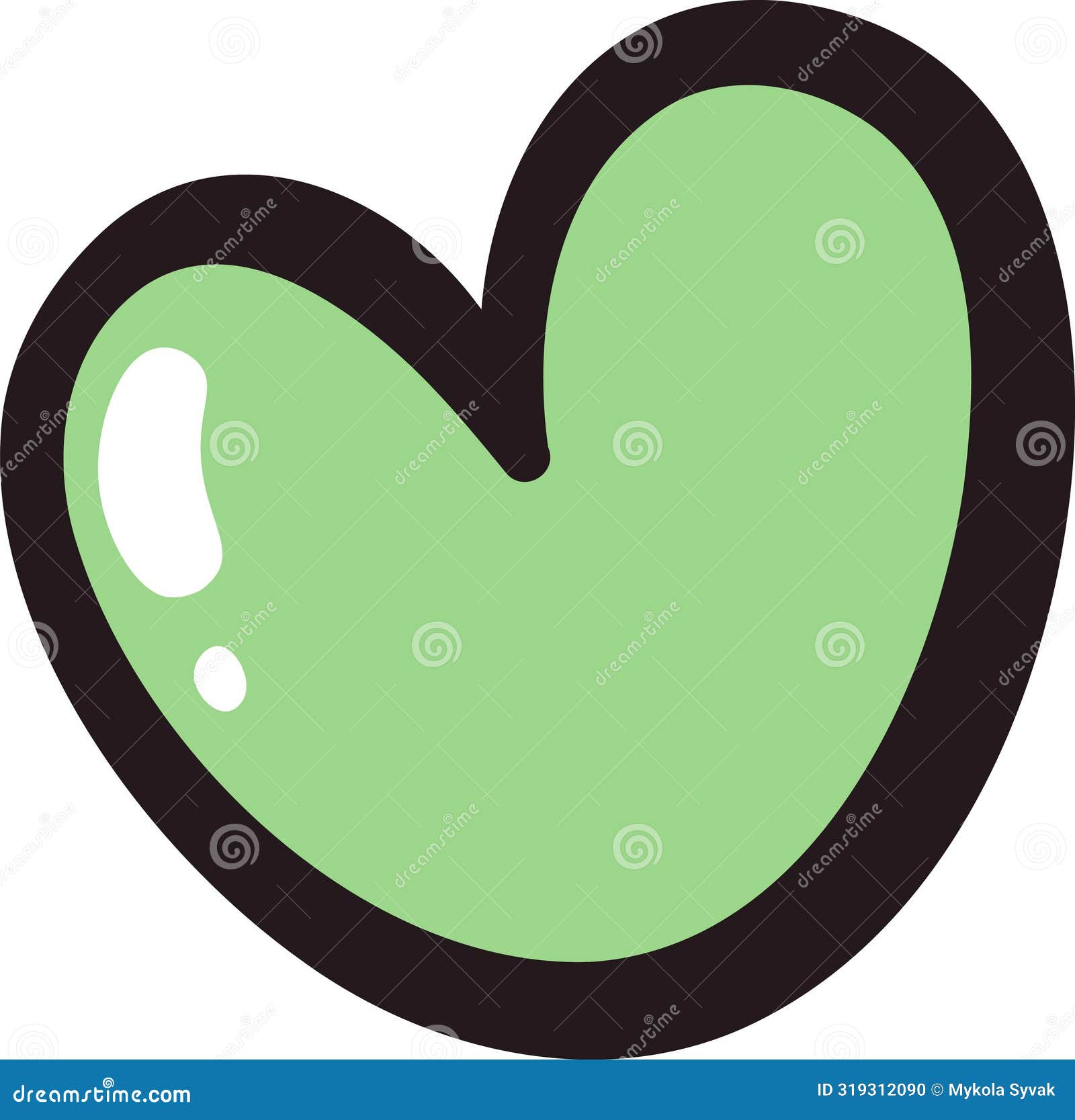 Heart Shape Comic Art stock vector. Illustration of design - 319312090