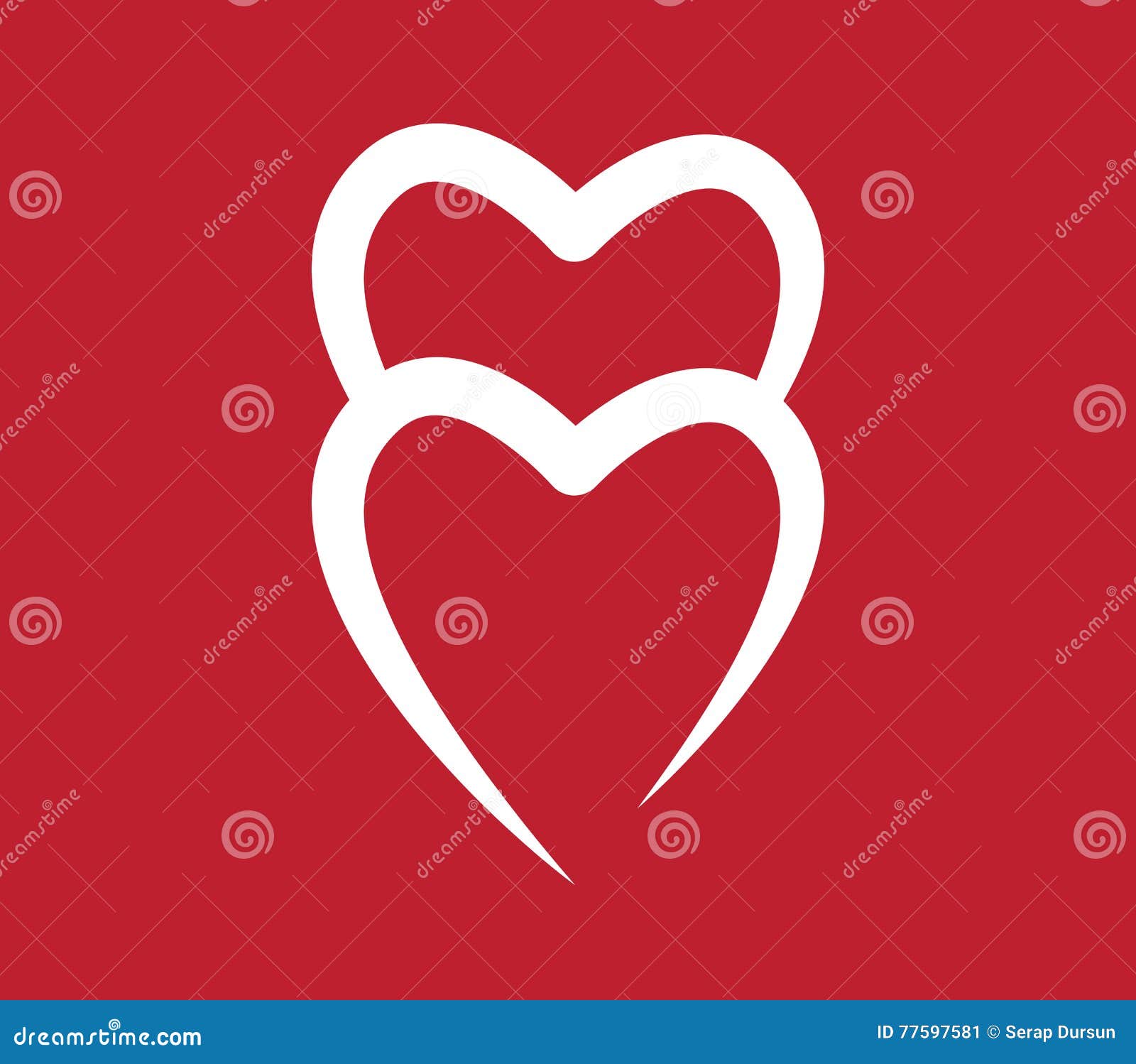 Heart Shape Concept Design stock vector. Illustration of artwork - 77597581