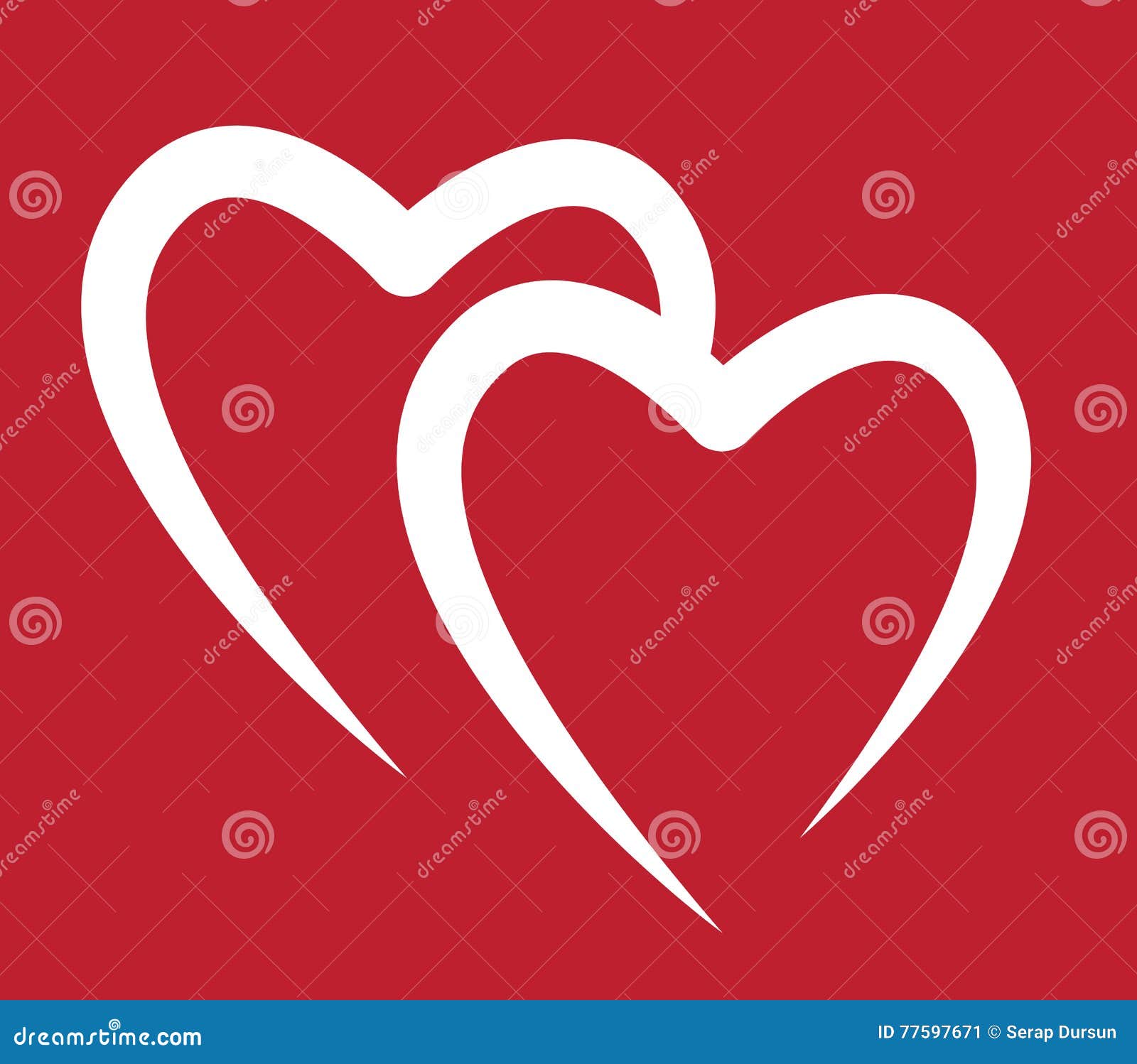 Heart Shape Concept Design stock vector. Illustration of celebrate ...