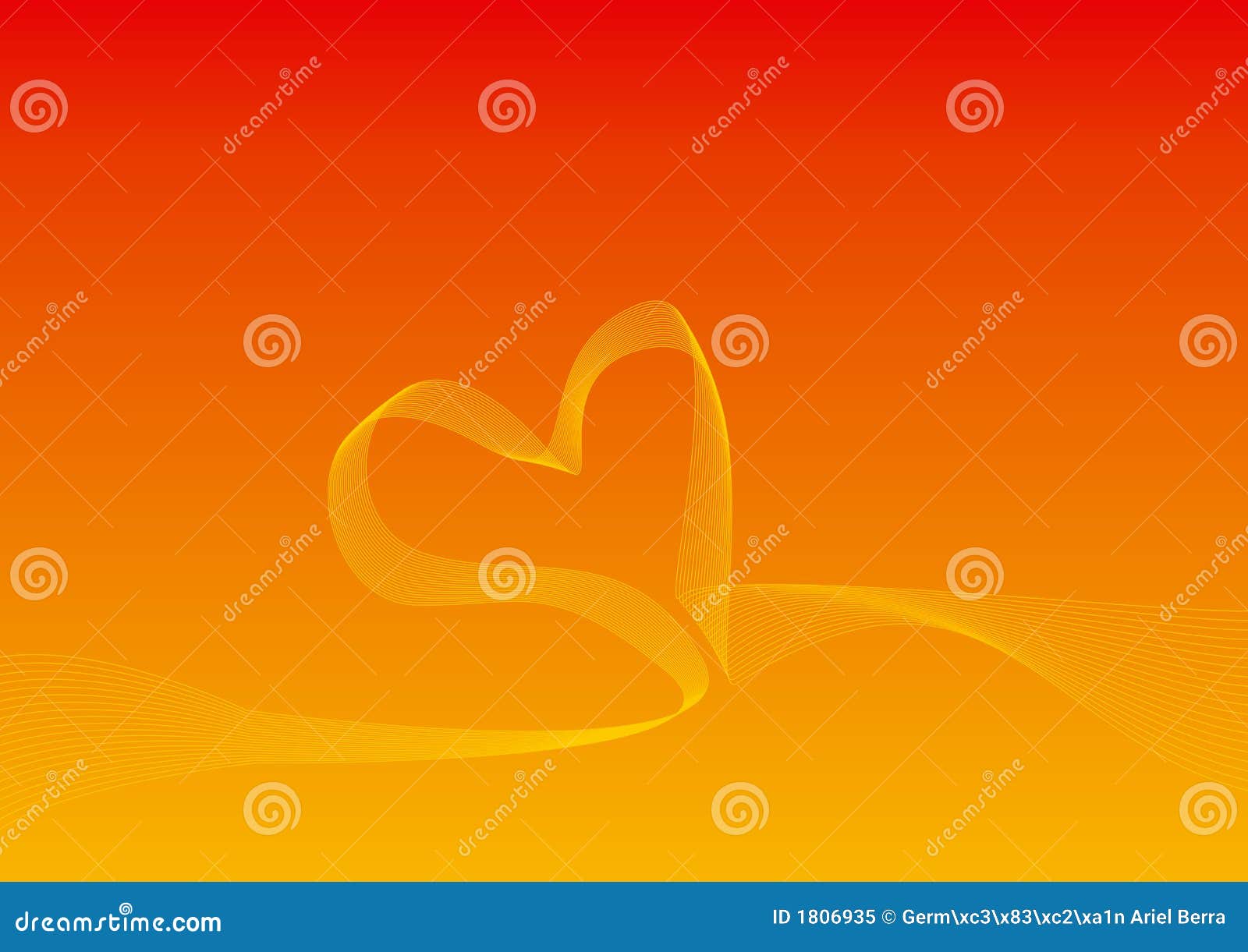 Heart Shape Curve Background Stock Vector - Illustration of concept ...