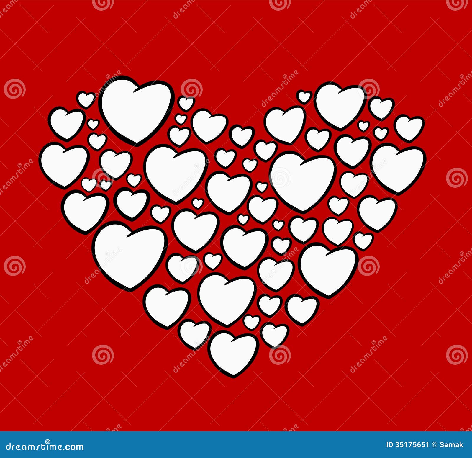 Heart shape design stock vector. Illustration of collection - 35175651