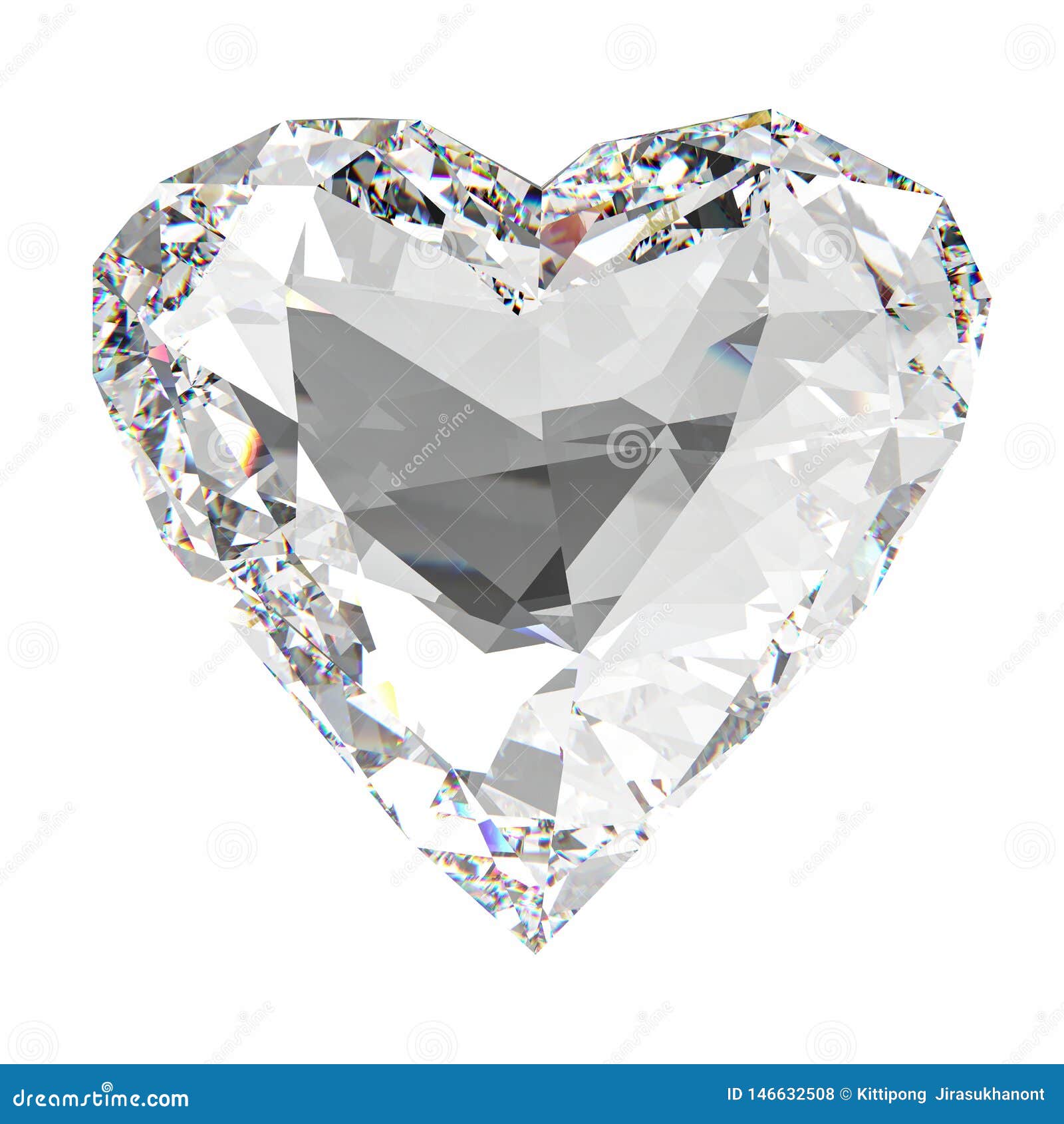 Heart shape diamond stock illustration. Illustration of shape - 146632508