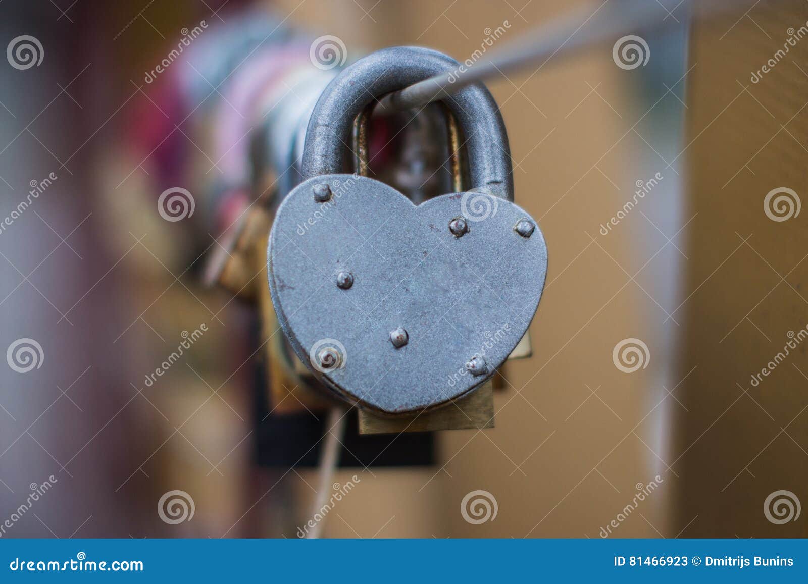 Heart Shape Door Lock . Shallow Depth of Field, Close Up Stock Image ...