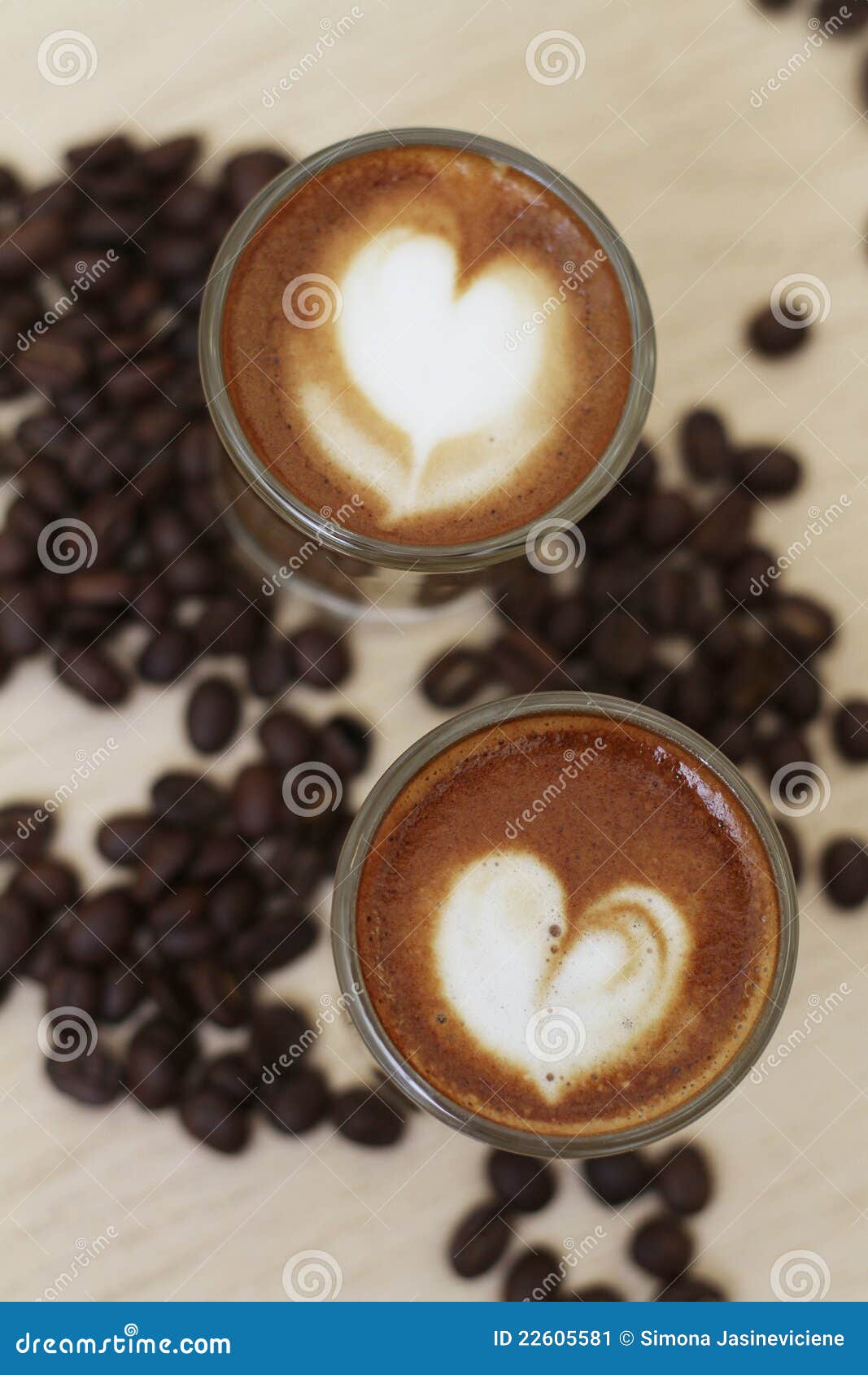 Heart Shape Espresso Coffee Stock Image - Image of beans, strong: 22605581