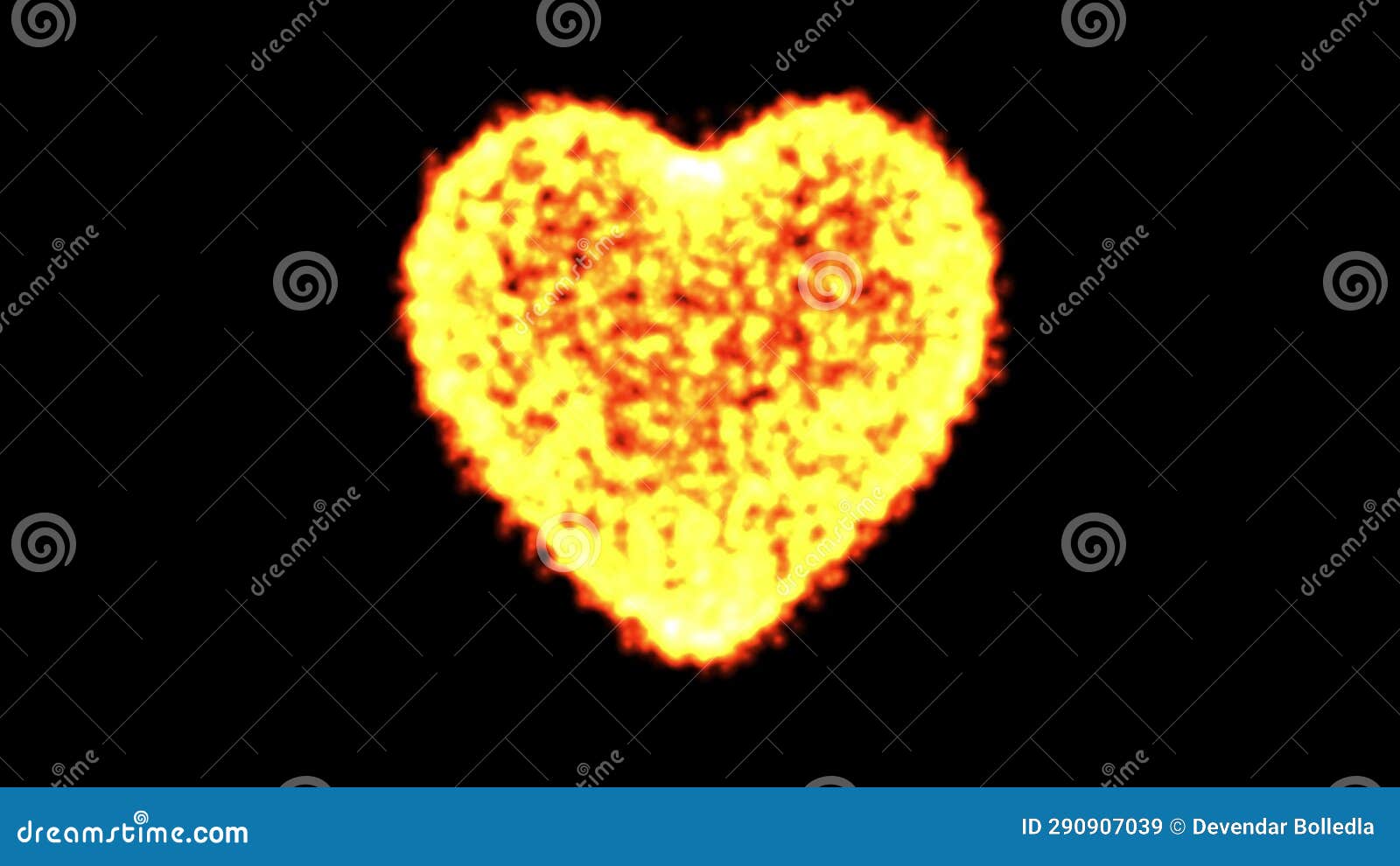 Heart Shape with Fire Particles on Plain Black Background Stock Video ...
