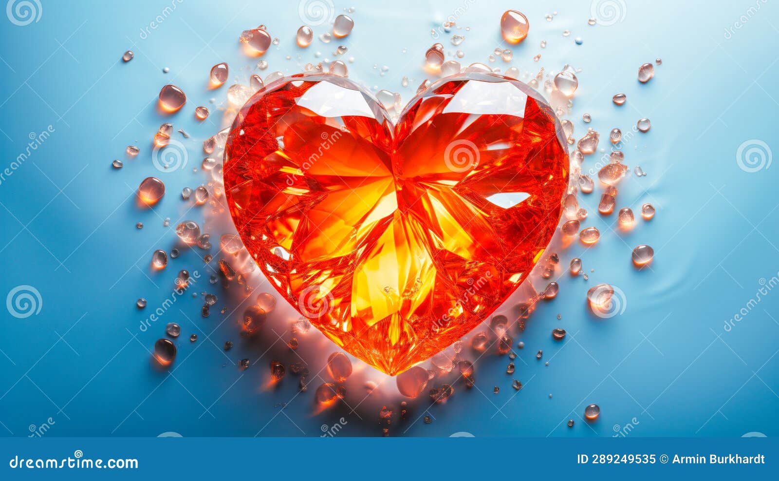 Heart Shape Formed of Diamond Stock Illustration - Illustration of ...