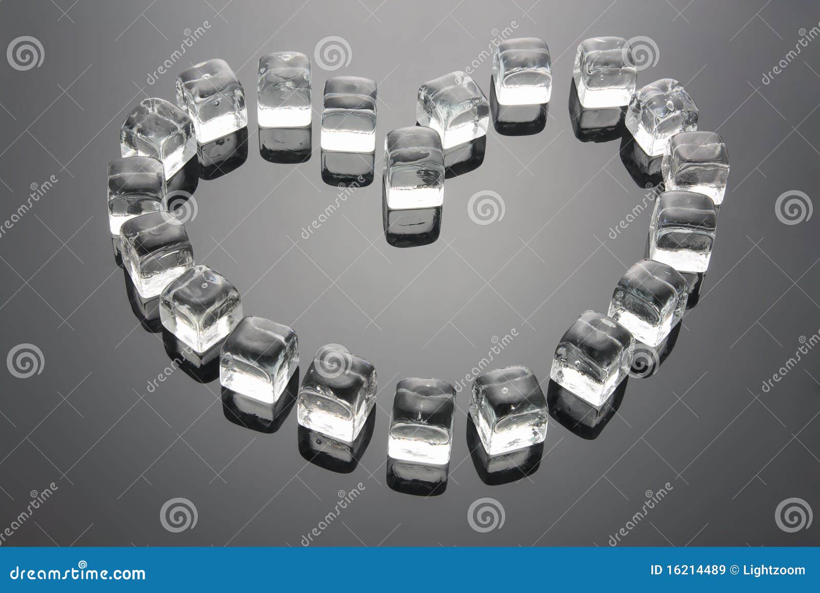 Heart Shape Formed by Ice Cubes Stock Image - Image of chill, symbol ...