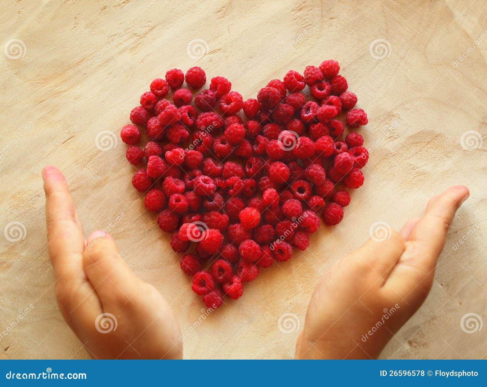 Heart Shape from Fresh Raspberry Stock Photo - Image of environment ...