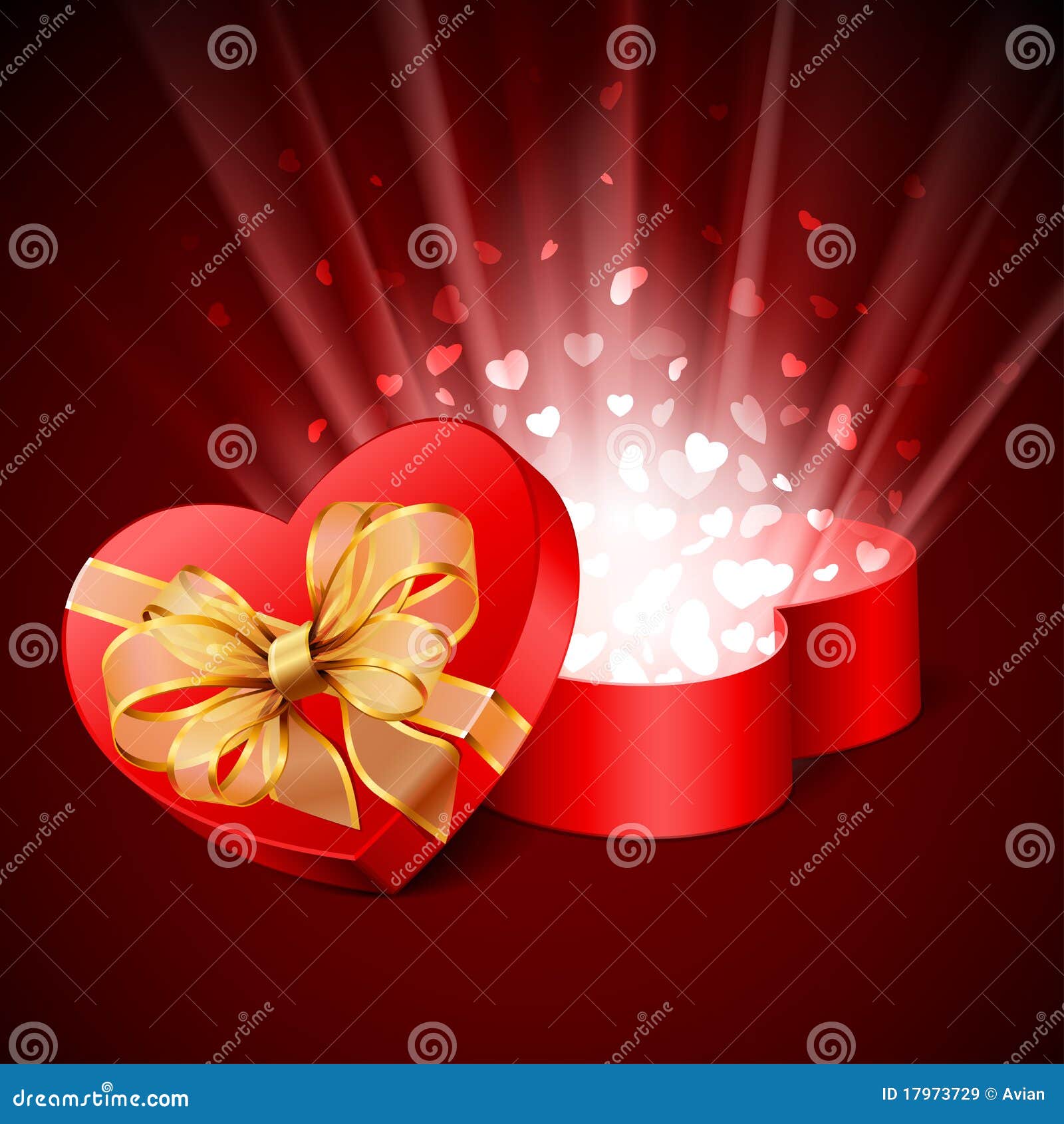 Heart shape gift stock vector. Illustration of decor - 17973729