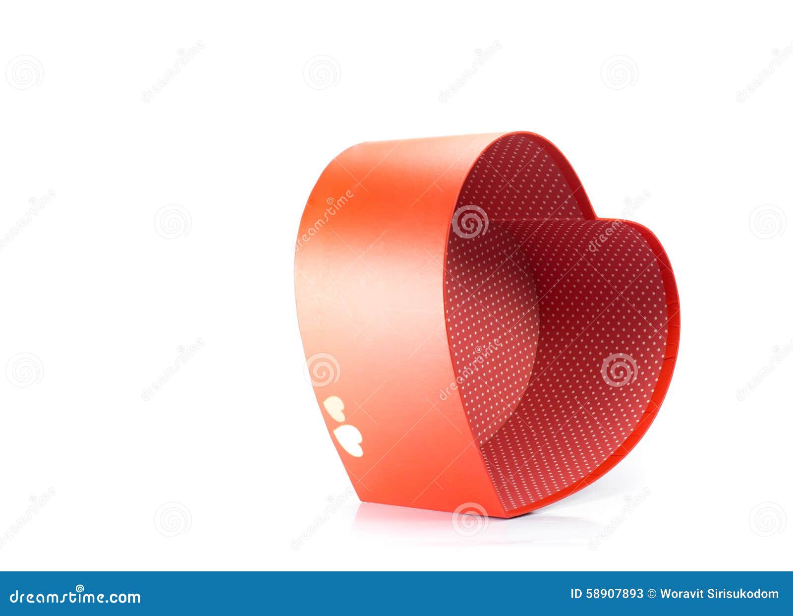 Heart shape gift paper box stock image. Image of surprise - 58907893
