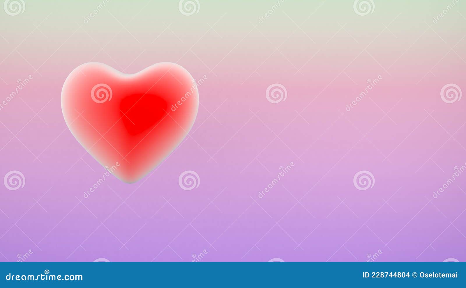 Heart Shape on a Gradient Background Stock Illustration - Illustration ...