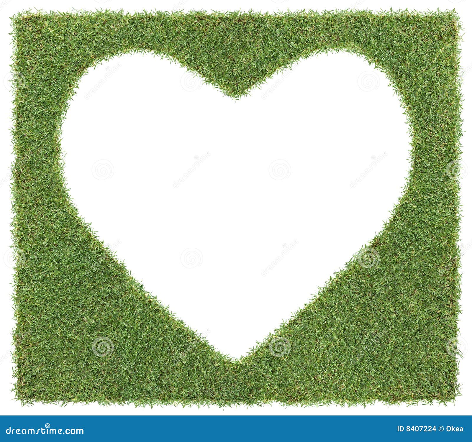 Heart shape on grass stock photo. Image of white, frame - 8407224