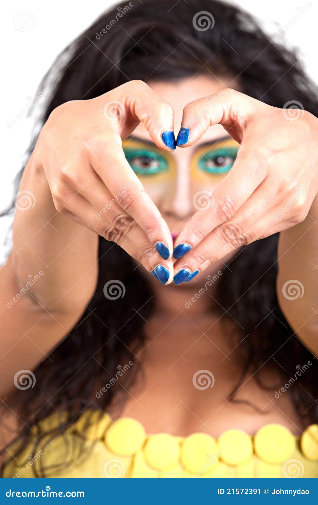Heart shape hand sign stock image. Image of nail, hand - 21572391