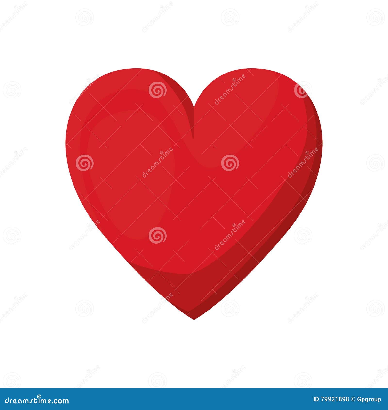 Heart shape icon stock vector. Illustration of vector - 79921898